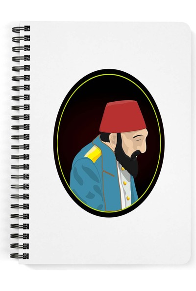 Astak Abduhamid Han Baskılı Ahşap Kapaklı Defter 15X20 cm DFT1500