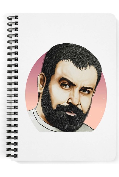 Astak Ahmet Kaya Baskılı Ahşap Kapaklı Defter 15X20 cm DFT6227