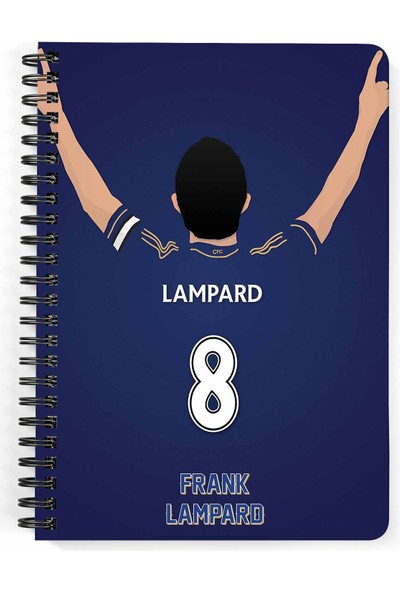 Astak Frank Lampard Baskılı Ahşap Kapaklı Defter 15X20 cm DFT4486