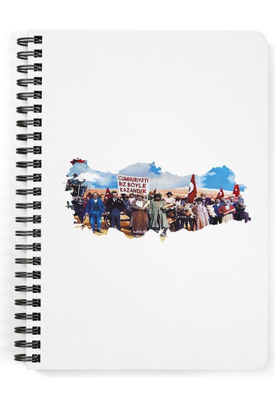 Astak Türkiye Baskılı Ahşap Kapaklı Defter 15X20 cm DFT1509