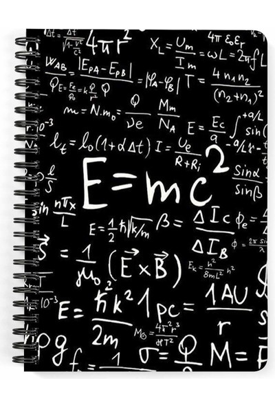 Astak E= Mc Kare Baskılı Ahşap Kapaklı Defter 15X20 cm DFT3901