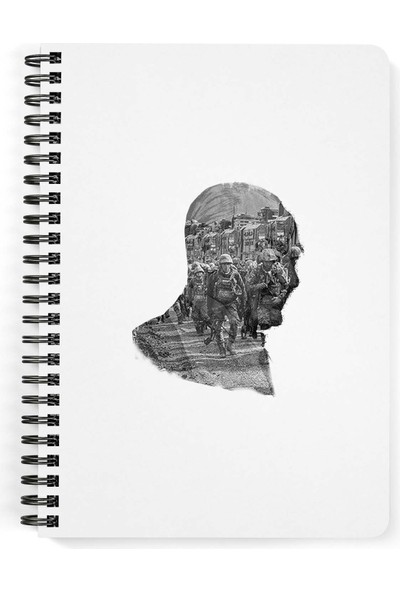 Atatürk Baskılı Ahşap Kapaklı Defter 15X20 cm DFT1536