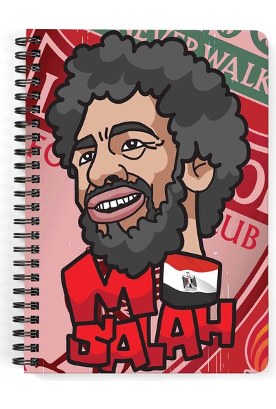 Muhammed Salah Baskılı Ahşap Kapaklı Defter 15X20 cm DFT4448 Muhammed Salah Baskılı Ahşap Kapaklı Defter 15X20 cm DFT4448
