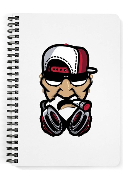 Astak Badboy Baskılı Ahşap Kapaklı Defter 15X20 cm DFT1656