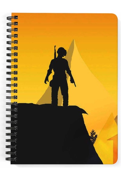 Astak Pubg Baskılı Ahşap Kapaklı Defter 15X20 cm DFT3305
