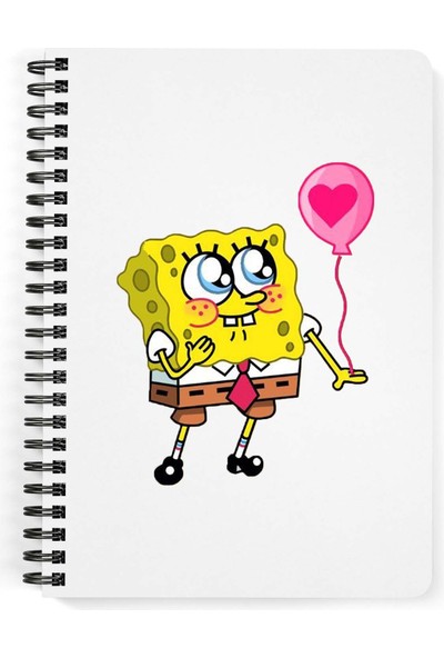 Astak Sünger Bob Baskılı Ahşap Kapaklı Defter 15X20 cm DFT6490