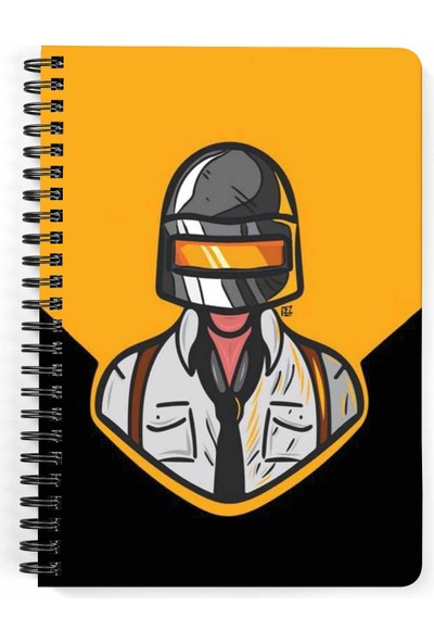 Astak Pubg Baskılı Ahşap Kapaklı Defter 15X20 cm DFT4730