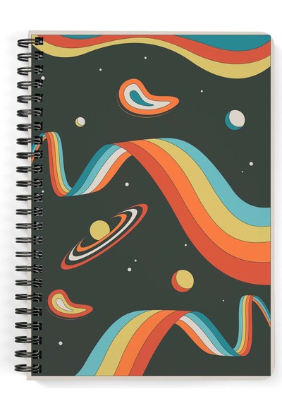 Astak Space Baskılı Ahşap Kapaklı Defter 15X20 cm DFT632