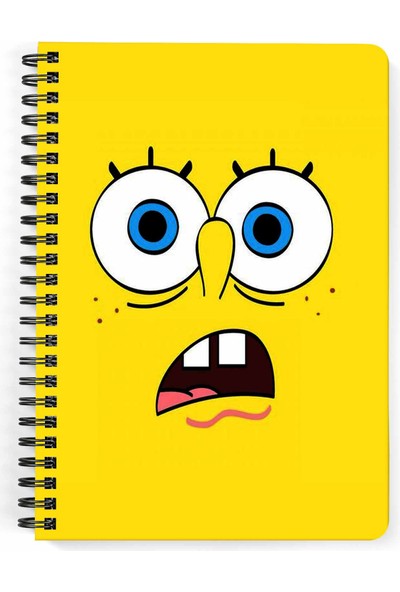 Astak Sünger Bob Baskılı Ahşap Kapaklı Defter 15X20 cm DFT2858