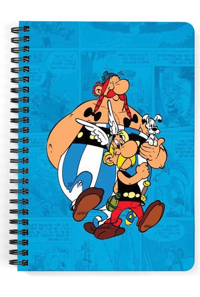 Astak Oburix Baskılı Ahşap Kapaklı Defter 15X20 cm DFT4749