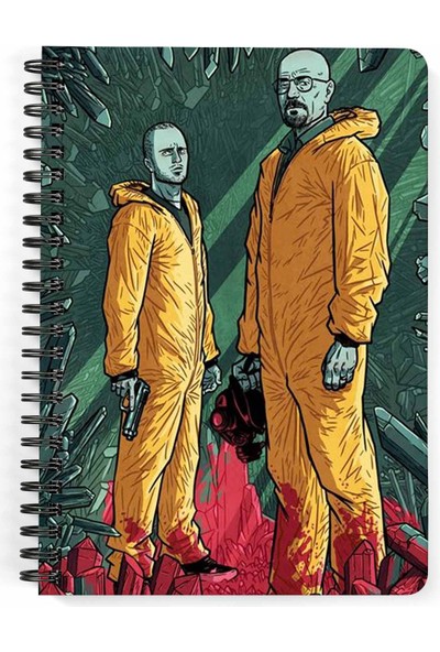 Breaking Bad Baskılı Ahşap Kapaklı Defter 15X20 cm DFT4310