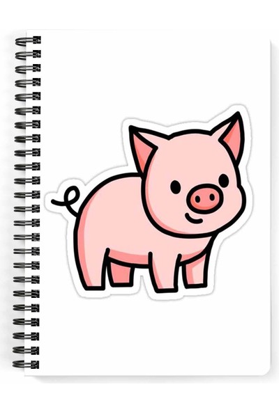 Astak Domuz Baskılı Ahşap Kapaklı Defter 15X20 cm DFT2931