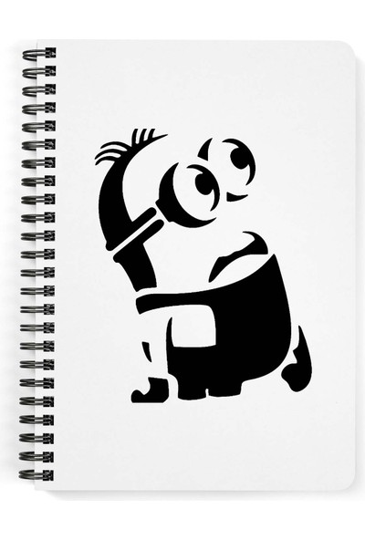 Astak Minyonlar Baskılı Ahşap Kapaklı Defter 15X20 cm DFT6435