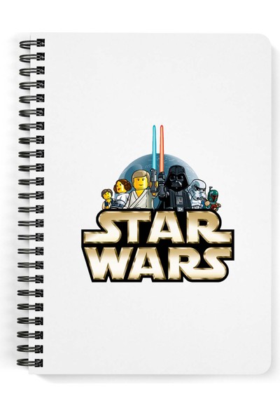 Astak Star Wars Baskılı Ahşap Kapaklı Defter 15X20 cm DFT424