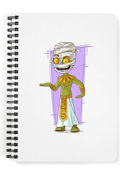 Astak Mumya Baskılı Ahşap Kapaklı Defter 15X20 cm DFT1352