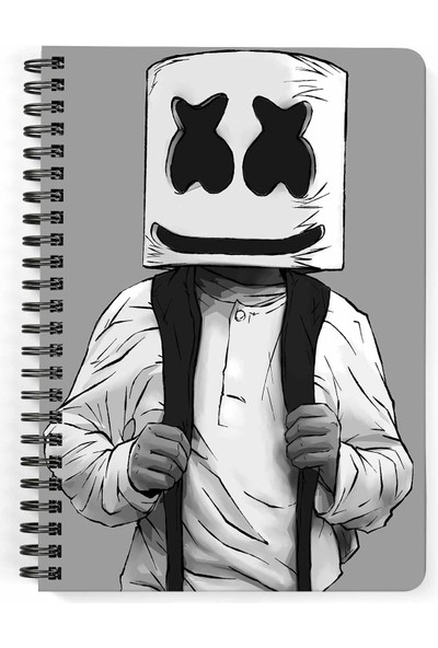 Astak Marsmelo Baskılı Ahşap Kapaklı Defter 15X20 cm DFT4732