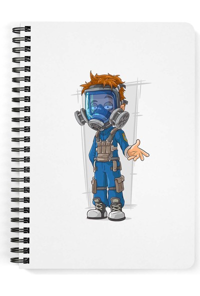 Astak Dalgıç Baskılı Ahşap Kapaklı Defter 15X20 cm DFT1348