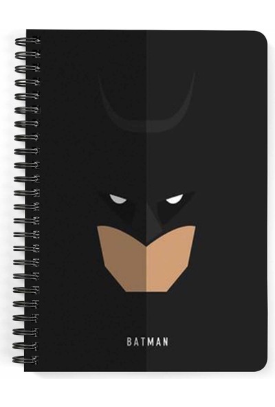 Astak Batman Baskılı Ahşap Kapaklı Defter 15X20 cm DFT5731