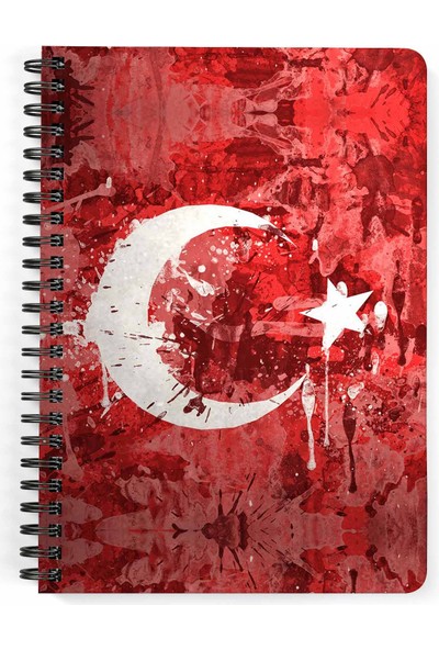 Astak Ay Yıldız Baskılı Ahşap Kapaklı Defter 15X20 cm DFT5672