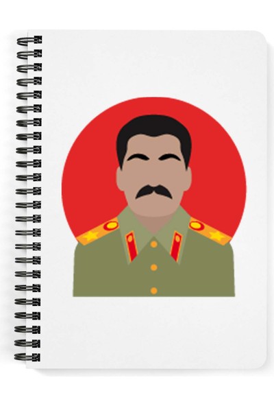 Astak Joseph Stalin Baskılı Ahşap Kapaklı Defter 15X20 cm DFT938 Astak Joseph Stalin Baskılı Ahşap Kapaklı Defter 15X20 cm DFT938