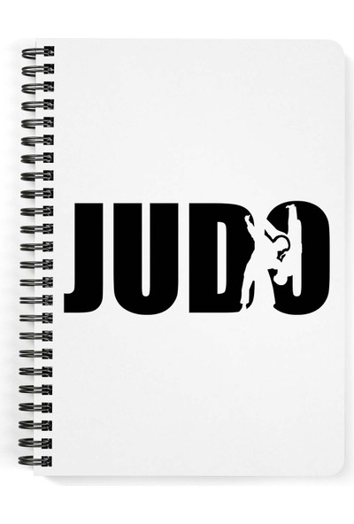 Astak Judo Baskılı Ahşap Kapaklı Defter 15X20 cm DFT2027