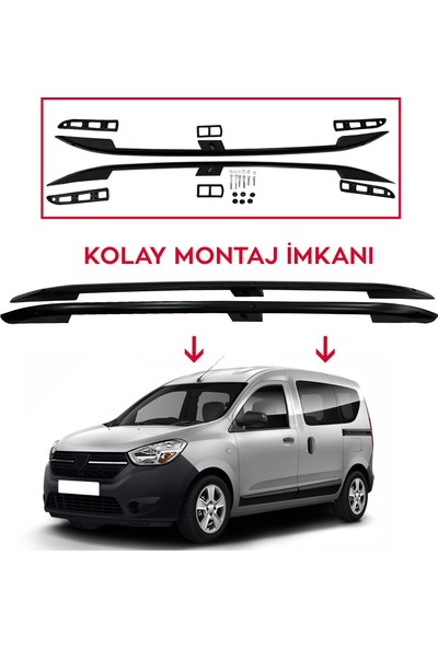 Dacia Dokker 2013+ Siyah Tavan Çıtası