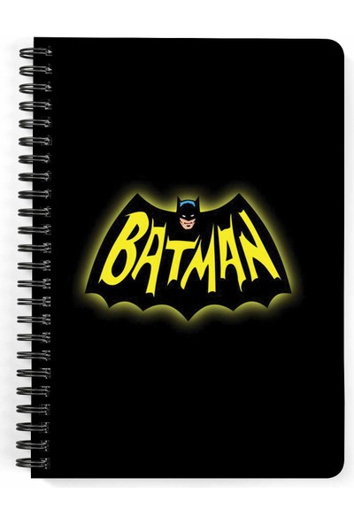 Astak Batman Baskılı Ahşap Kapaklı Defter 15X20 cm DFT4656