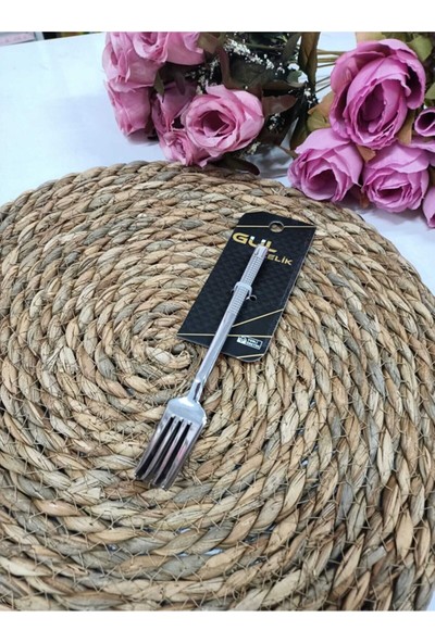 Beatus Home Beatushome Gül Çelik 6 Lı Tatlı Çatalı