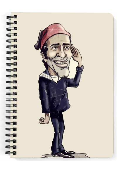 Astak Kemal Sunal Baskılı Ahşap Kapaklı Defter 15X20 cm DFT3900 Astak Kemal Sunal Baskılı Ahşap Kapaklı Defter 15X20 cm DFT3900