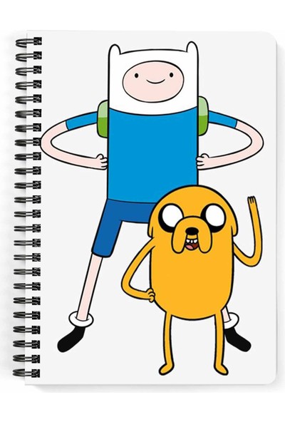 Astak Adventure Time Baskılı Ahşap Kapaklı Defter 15X20 cm DFT3319