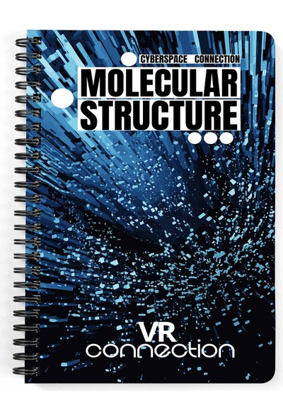 Astak Molecular Structure Baskılı Ahşap Kapaklı Defter 15X20 cm DFT5138 Astak Molecular Structure Baskılı Ahşap Kapaklı Defter 15X20 cm DFT5138