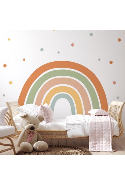 Renkli Gökkuşağı Duvar Sticker