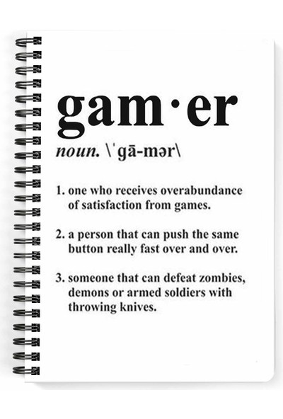 Astak Gamer Baskılı Ahşap Kapaklı Defter 15X20 cm DFT3642