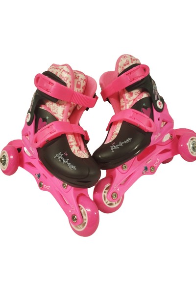 Mercan Barbie 3 Tekerlekli Inline Ayarlanabilir Patens 31-34 Numara Mercan Barbie 3 Tekerlekli Inline Ayarlanabilir Patens 31-34 Numara