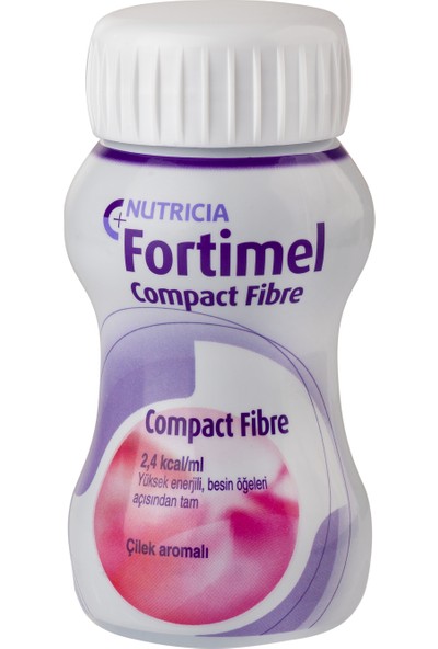 Fortimel Compact Fibre Çilek Aromalı 4'lü Paket