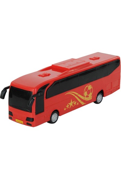 Can-Em Oyuncak Sürtmeli Taraftar Otobüsü Sarı Kırmızı Can-Em Oyuncak Sürtmeli Taraftar Otobüsü Sarı Kırmızı