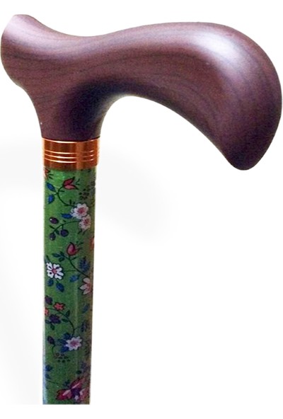 HERDEGEN Fransız Yüksekliği Ayarlanabilir Baston - Çiçek Desenli