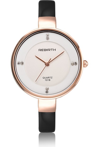 Rebirth 3ATM Kadın Suya Dayanıklı Kol Saati - Siyah (Yurt Dışından) Rebirth 3ATM Kadın Suya Dayanıklı Kol Saati - Siyah (Yurt Dışından)