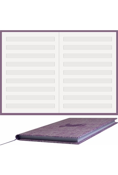 Bi Defter Müzik Nota Defteri Anahtarsız Sol Sağ Kesik Çizgili El Yapımı El Dikişi Iplik Dikiş A/5 Bi Defter Müzik Nota Defteri Anahtarsız Sol Sağ Kesik Çizgili El Yapımı El Dikişi Iplik Dikiş A/5