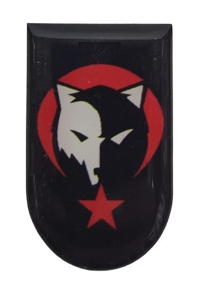 Medyatik Av - Kurt ve Ay Yıldız Şarjör Sticker Medyatik Av - Kurt ve Ay Yıldız Şarjör Sticker