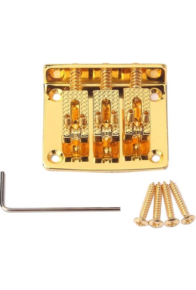 Perfk Dayanıklı 3 Dizeler Köprü Tailpiece Puro Gitar Aksesuarı Için Değiştirmeler, (Yurt Dışından)