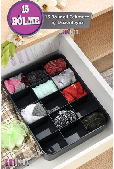 Grimor Life 15 Bölmeli Çekmece Içi Düzenleyici 30 x 23 cm