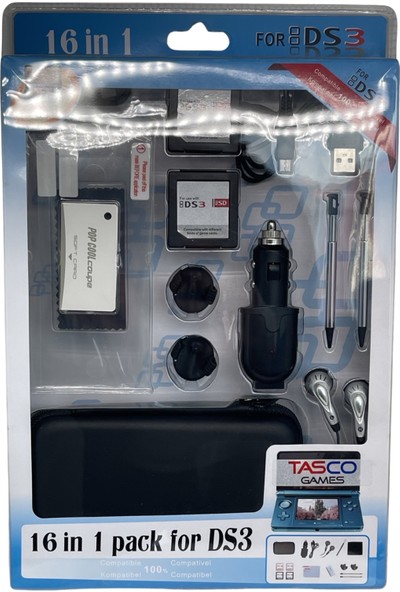 Yues 3ds Çanta Aksesuar Seti 16 Parça