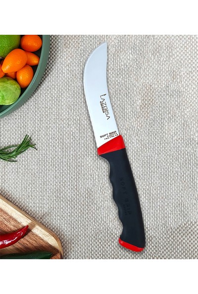 Lazbisa Soft Grip Mutfak Bıçak Et Ekmek Sebze Meyve Bıçak ( No: Yüzme ) ( Abs Kaymaz Sap ) Lazbisa Soft Grip Mutfak Bıçak Et Ekmek Sebze Meyve Bıçak ( No: Yüzme ) ( Abs Kaymaz Sap )
