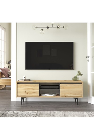 L'occi Concept Eldon Tv Ünitesi Tv Sehpası Kapaklı 140CM Keçe-Antrasit El1-Ka L'occi Concept Eldon Tv Ünitesi Tv Sehpası Kapaklı 140CM Keçe-Antrasit El1-Ka