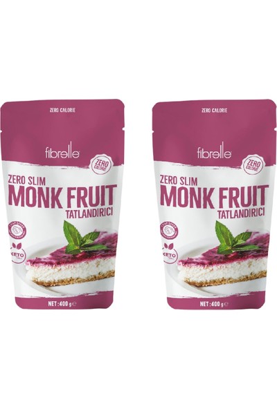 Fibrelle Zero Slim Monk Fruit 400 G 2 Paket. Keto / Ketojenik Diyete Uygundur. Fibrelle Zero Slim Monk Fruit 400 G 2 Paket. Keto / Ketojenik Diyete Uygundur.
