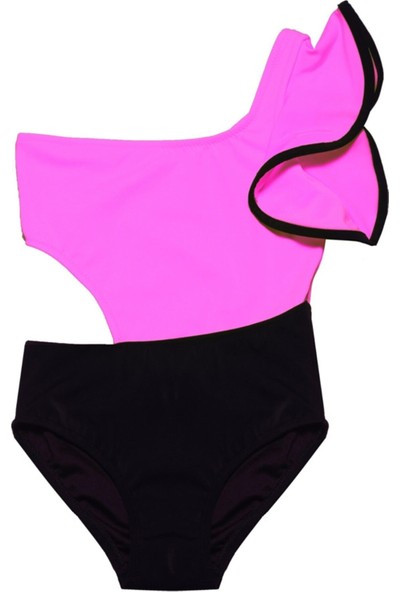 Deep Beach Pembe Kolu Volan Detaylı Kız Çocuk Mayo DB200566CM Deep Beach Pembe Kolu Volan Detaylı Kız Çocuk Mayo DB200566CM