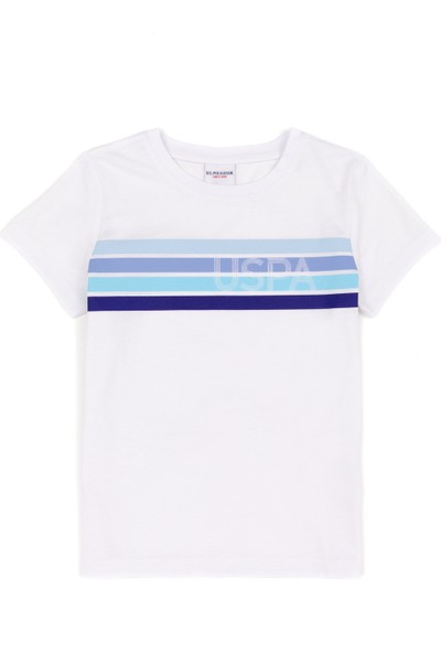 U.S. Polo Assn. Erkek Çocuk Beyaz T Shirt 50247343-VR013