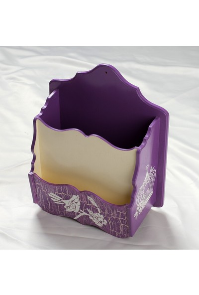 Elvaneli Ahşap Gazetelik El Boyamalı