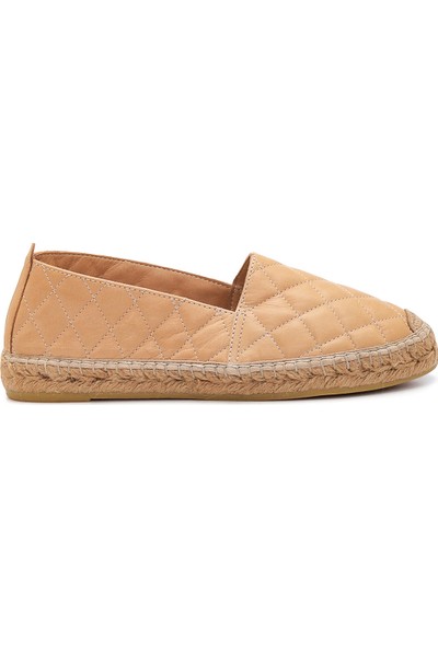 Derimod Kadın Deri Kapitone Espadril
